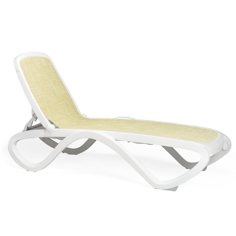 Omega Ligbed Wit-Zand - TerrasmeubilairXL